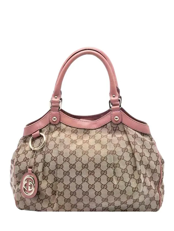 Gucci Gg Canvas Sukey Tote Bag - Brown