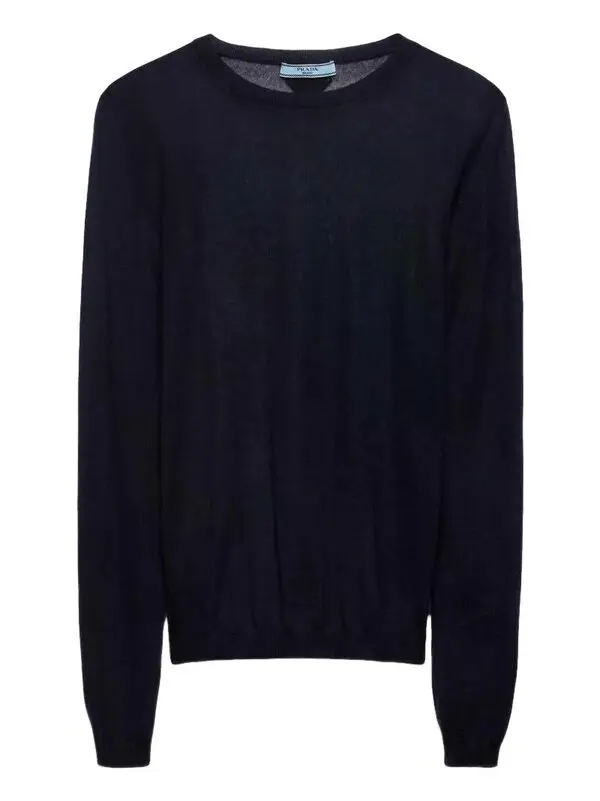 Prada Cashmere And Silk Crew-neck Sweater - Blue