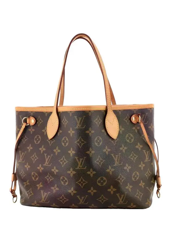 LOUIS VUITTON Neverfull Pm Monogram Canvas Tote Bag - Brown