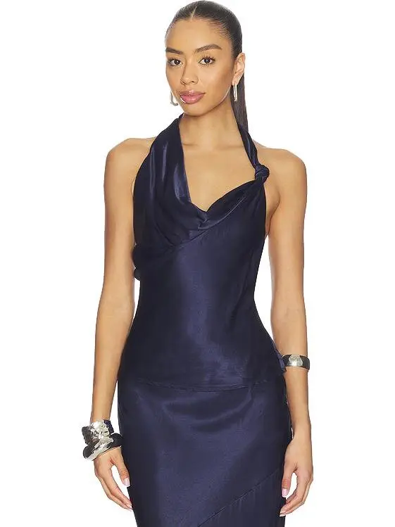 SNDYS. Junie Halter Top - Navy