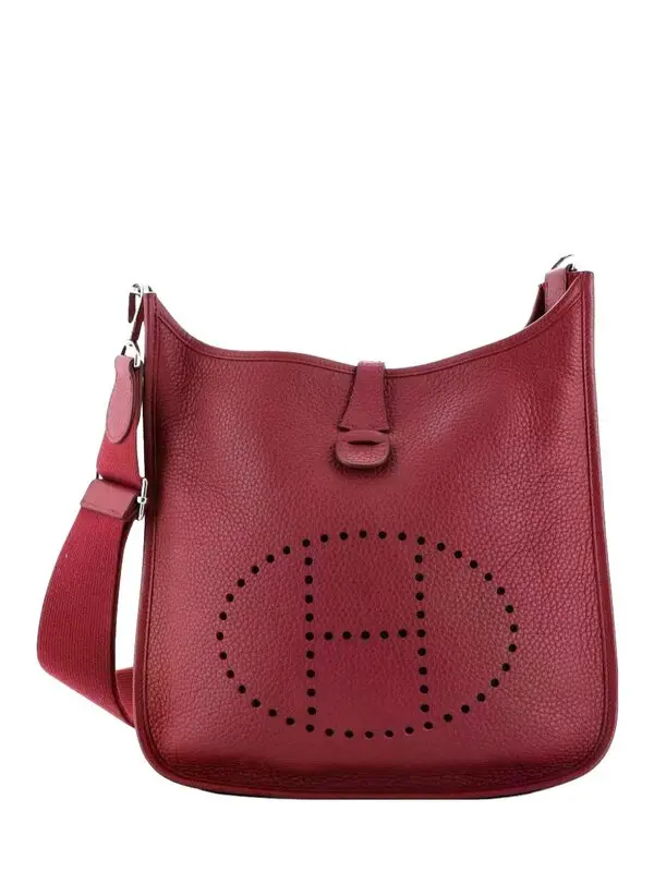 Hermès Evelyne Iii Clemence Pm Crossbody Bag - Red