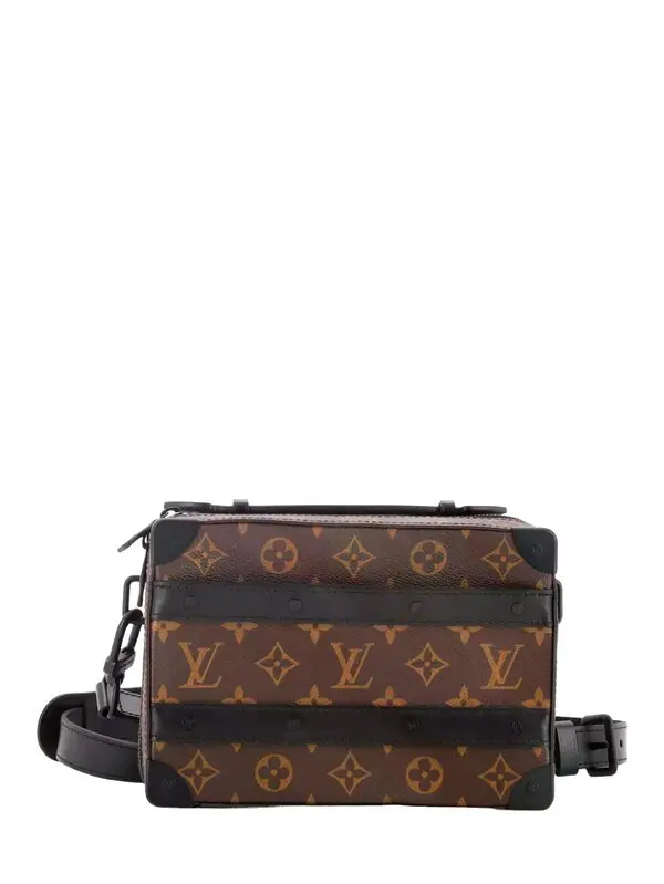 LOUIS VUITTON Handle Soft Trunk Bag Macassar Monogram Canvas - Black