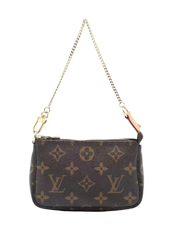LOUIS VUITTON 2018 Monogram Mini Pochette Accessoires - Brown