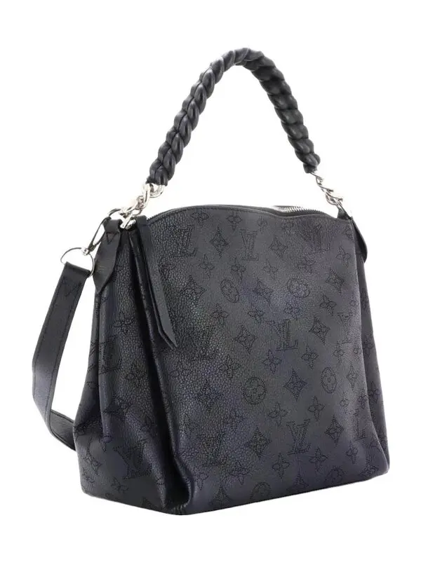 LOUIS VUITTON Babylone Bb Hobo Bag Mahina Leather - Black