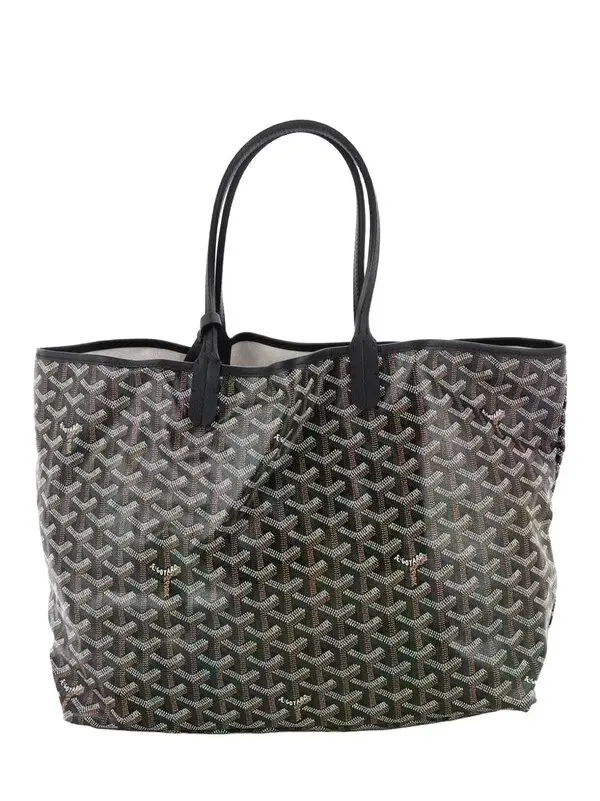Goyard Saint Louis Coated Canvas Pm Tote Bag - Black