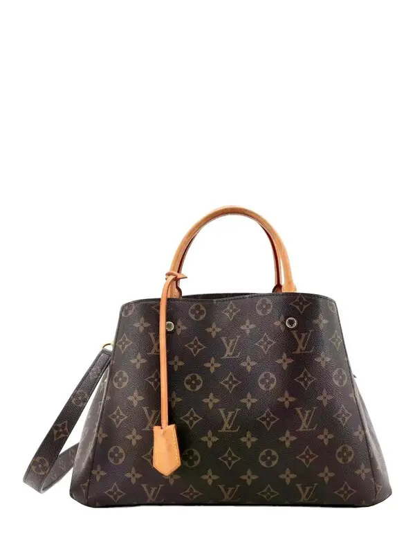 LOUIS VUITTON Montaigne Handbag Monogram Canvas Mm - Brown