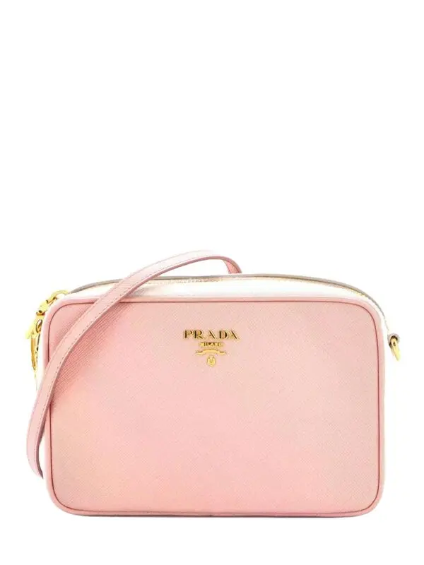 Prada Chain Camera Bag Saffiano Leather Small - Pink