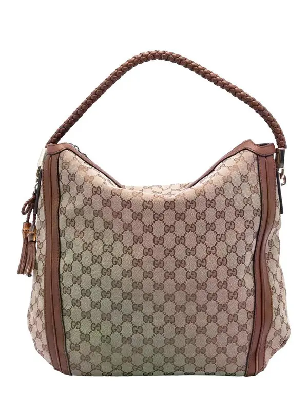 Gucci 2016-2026 Large Gg Canvas Bella Tote Bag - Brown