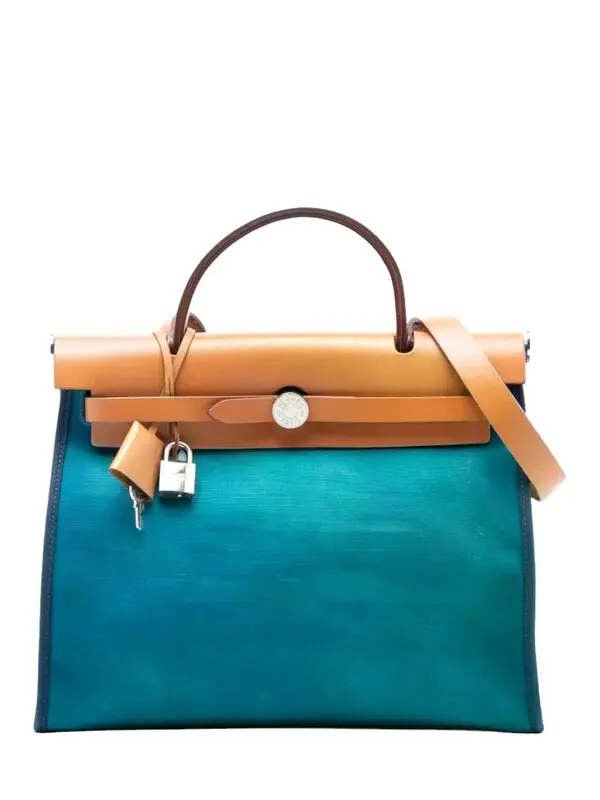 Hermès 2013 Herbag Zip 31 Satchel - Blue
