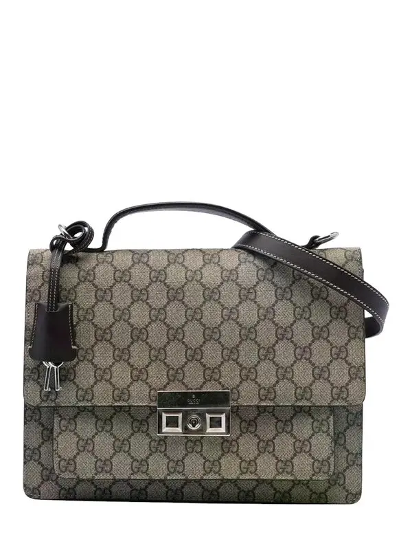 Gucci Gg Supreme Business Bag - Brown