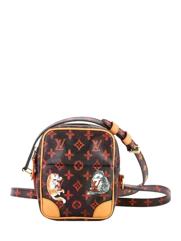 LOUIS VUITTON Paname Bag Limited Edition Grace Coddington Catogram Canvas Pm - Brown