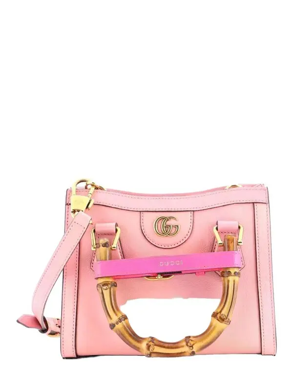 Gucci Diana Mini Bamboo Handle Tote - Pink