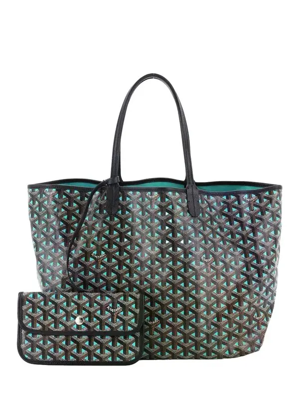 Goyard Saint Louis Claire Voie Coated Canvas Pm Tote Bag - Black