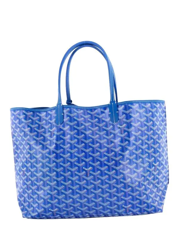 Goyard Saint Louis Coated Canvas Pm Tote Bag - Blue