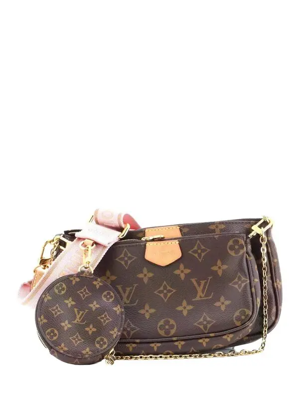 LOUIS VUITTON Multi Pochette Accessoires Monogram Canvas Crossbody Bag - Brown