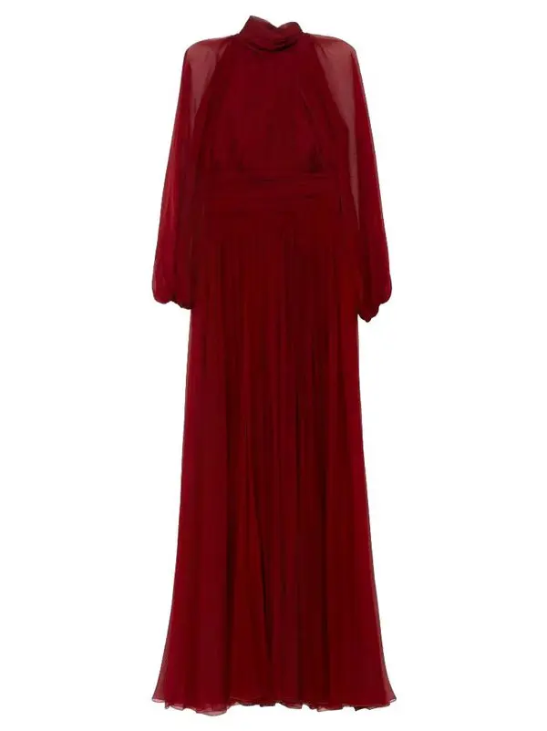 Zuhair Murad Silk Maxi Dress - Red