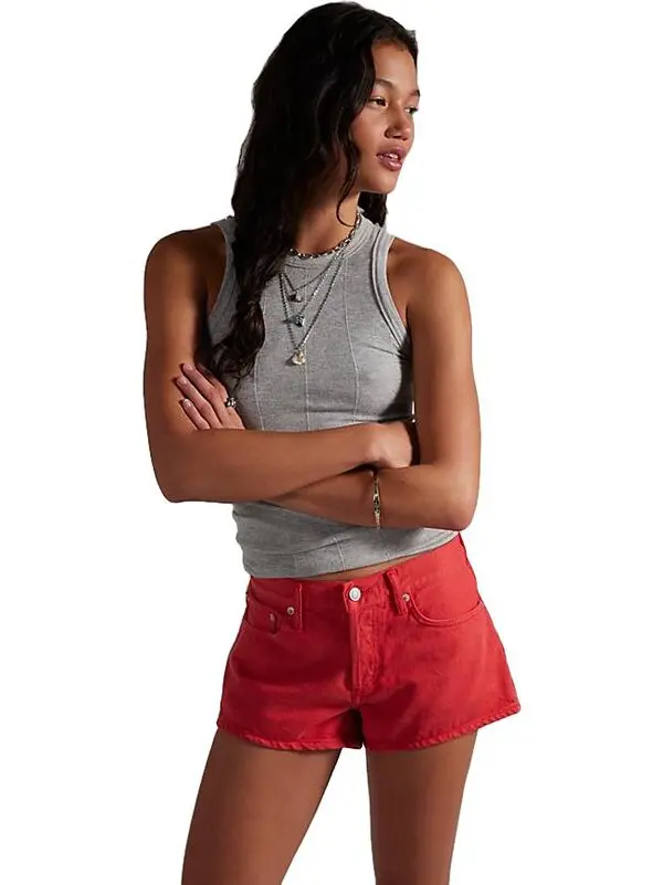 AGOLDE Parker Low-rise Denim Shorts - Carnival