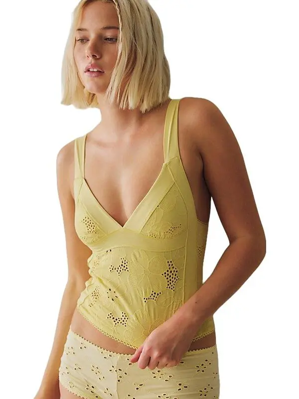 Free People Ever Afternoon Triangle Cami - Sicilian Yellow