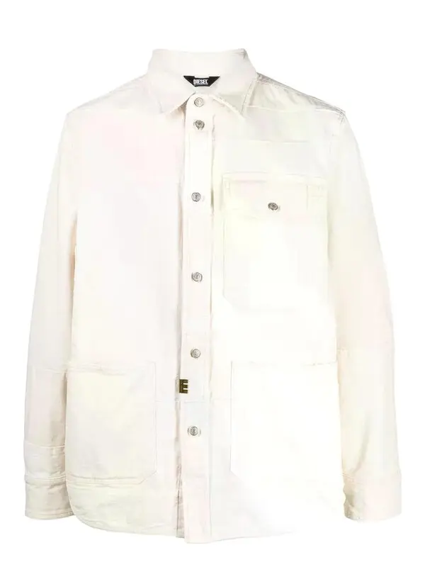 DIESEL® Denim Jacket With Pockets - Neutrals