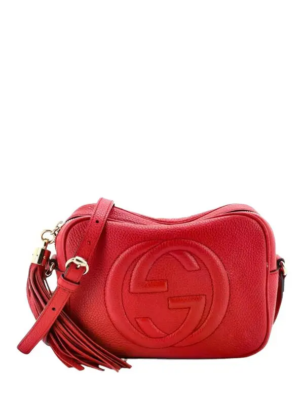 Gucci Soho Disco Leather Small Crossbody Bag - Red