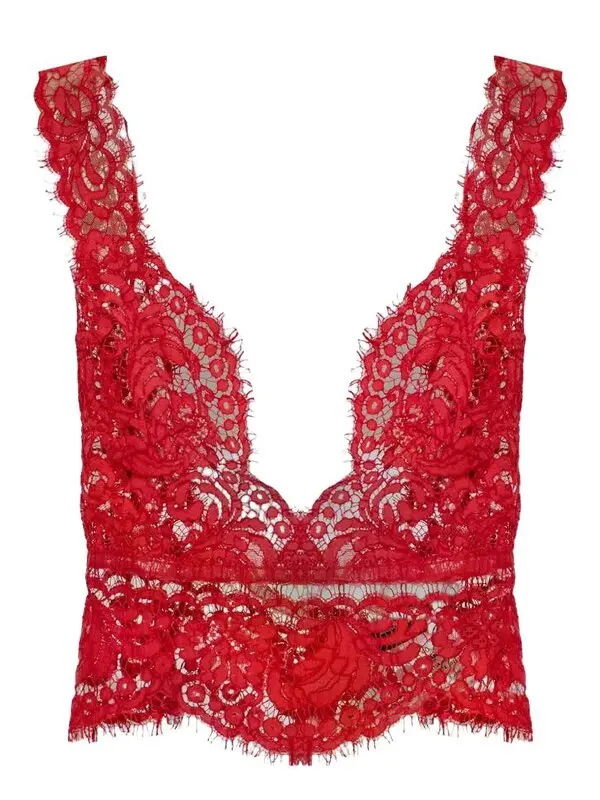 Dsquared2 Sophie Lace Blouse - Red
