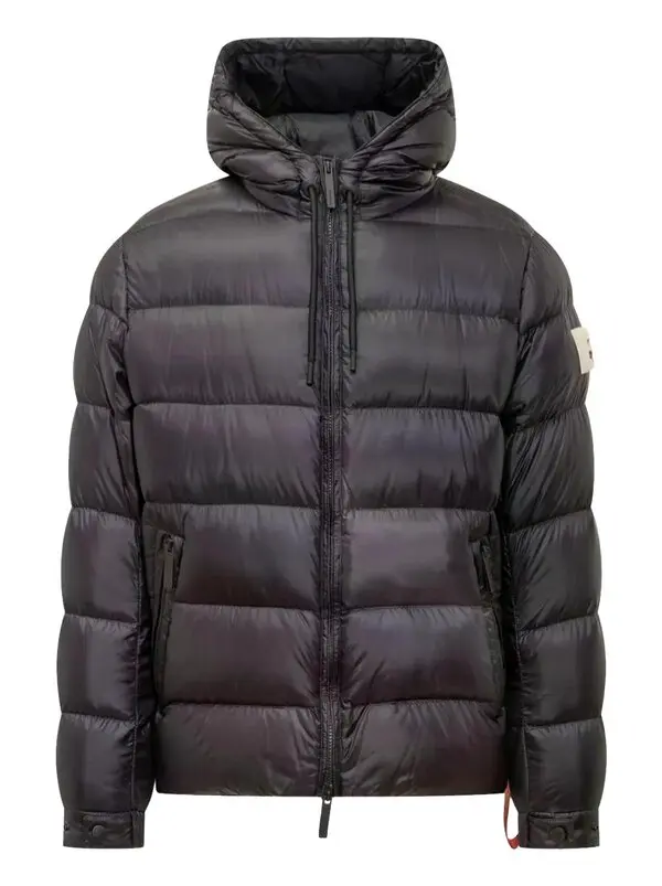 AFTER/LABEL Hooded Padded Jacket - Black