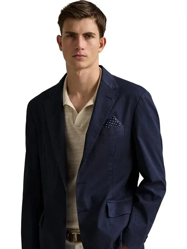 Ralph Lauren Polo Soft Tailored Stretch Cotton Jacket - Newport Navy