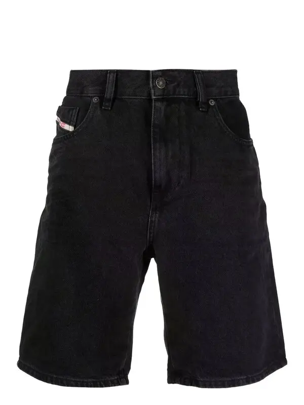 DIESEL® Straight-fit Denim Shorts - Grey
