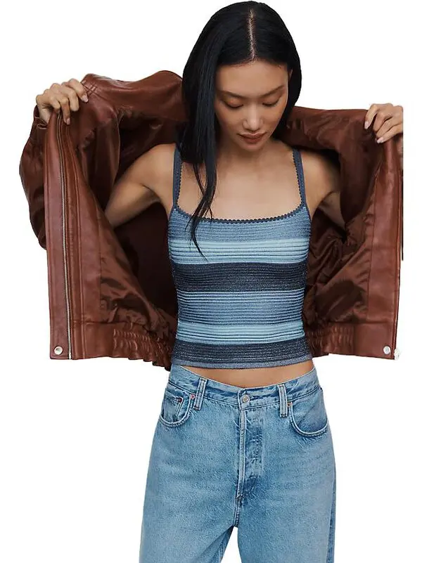 LYREBIRD Sparkle Tank Top - Blue Pattern