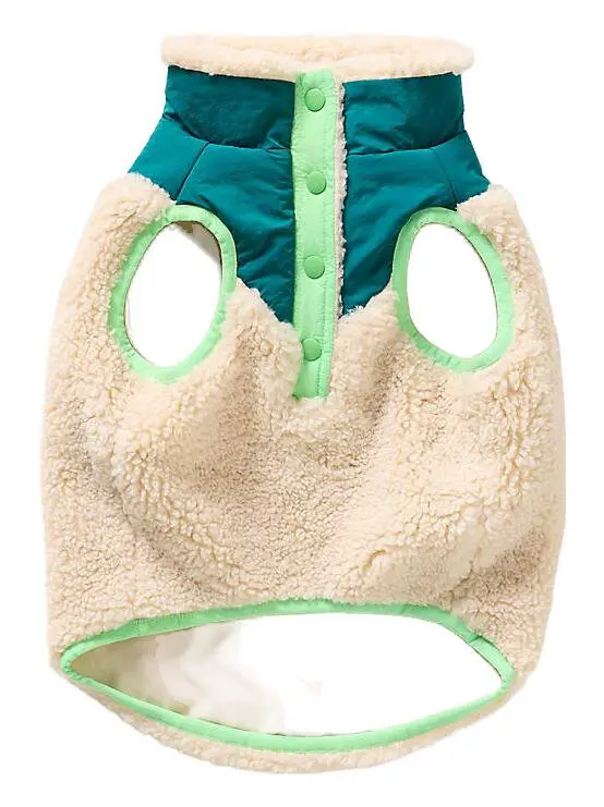 FURB Sherpa Pet Vest Jacket - Neon Green