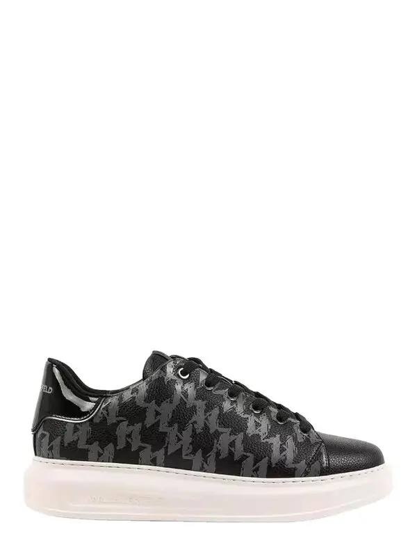 Karl Lagerfeld Patterned Platform Sneakers - Black