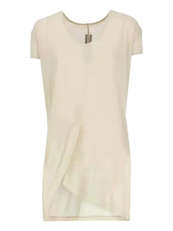 Rick Owens Temple Hiked T V-neck T-shirt - Neutrals