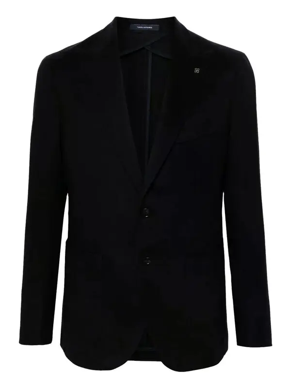Tagliatore Brooch-detail Blazer - Blue