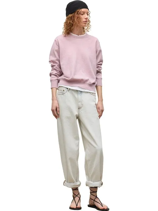 Johnstons Of Elgin Classic Crew Jumper - Pink