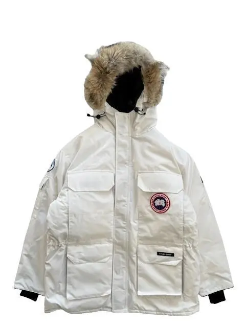 Canada Goose Pbi Expedition Red Label Parka Jacket - White