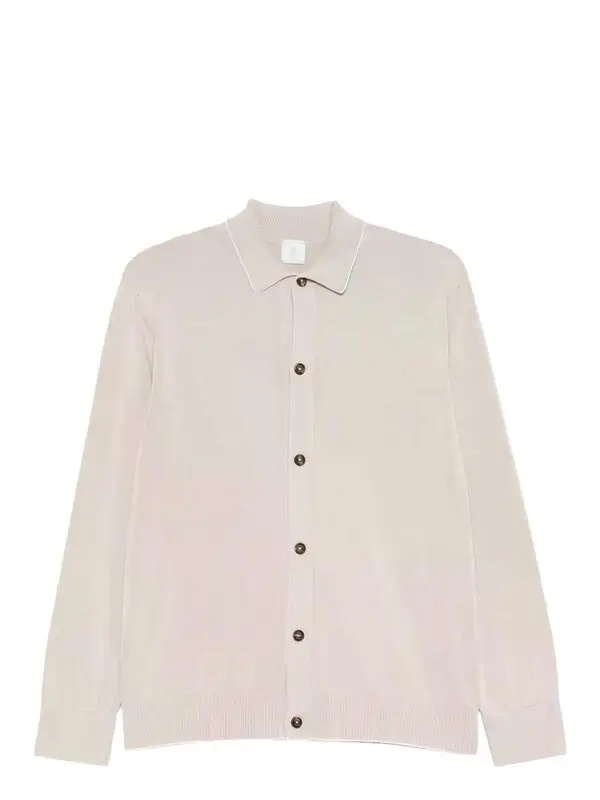 Eleventy Polo-collar Cardigan - Neutrals