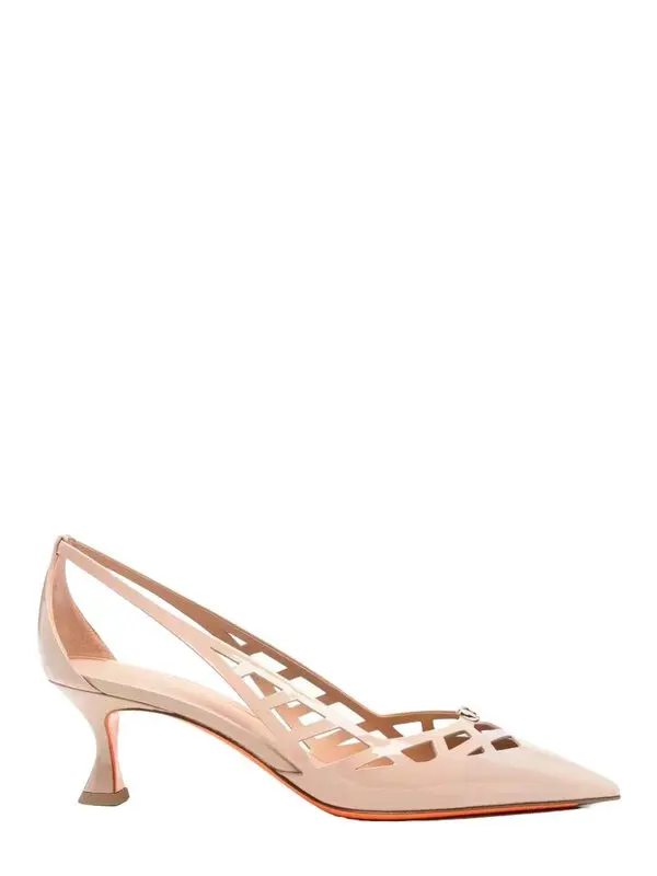 Santoni Cut-out Pointed-toe Pumps - Pink