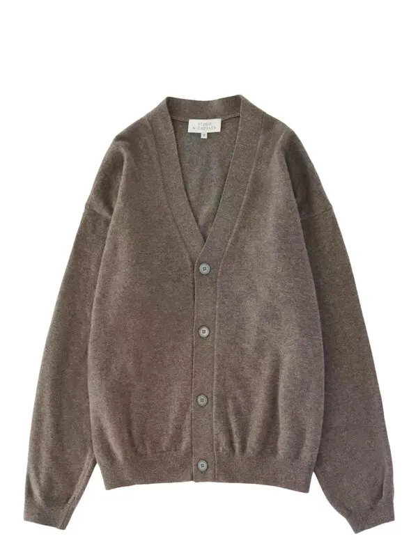 Studio Nicholson Lambswool Button Cardigan - Brown