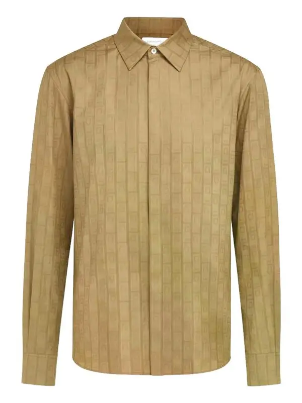 FERRAGAMO Monogram Sport Shirt - Neutrals