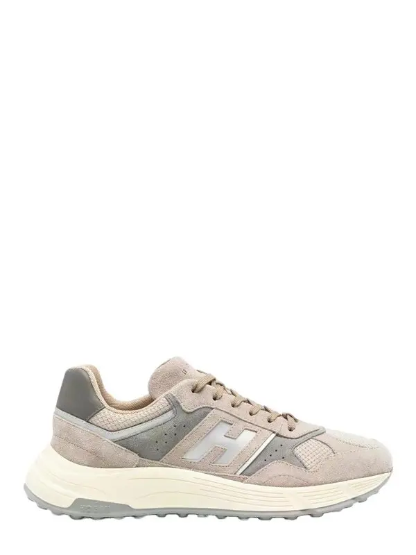 Hogan Suede Panel Sneakers - Neutrals