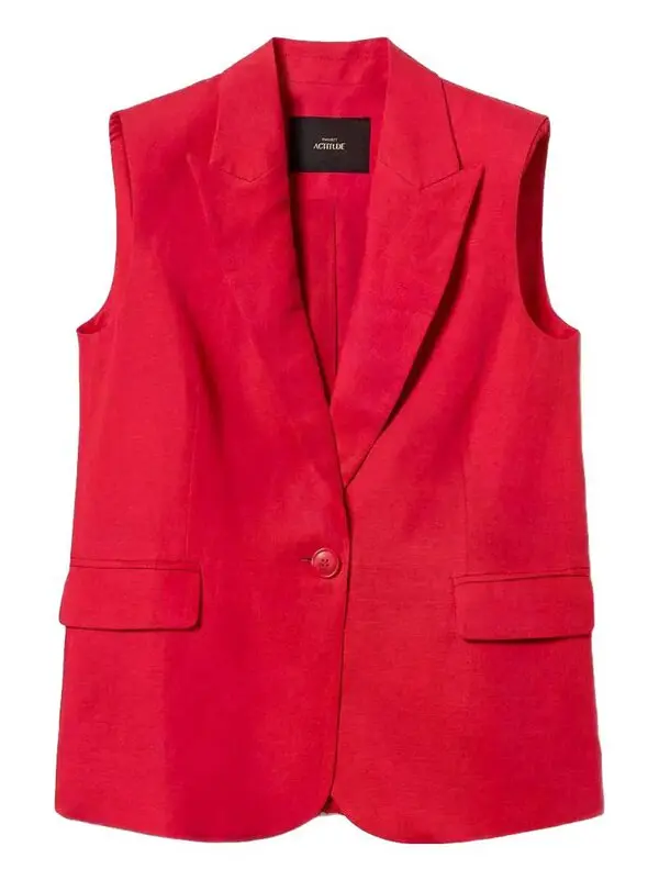 TWINSET Single-breasted Waistcoat - Red