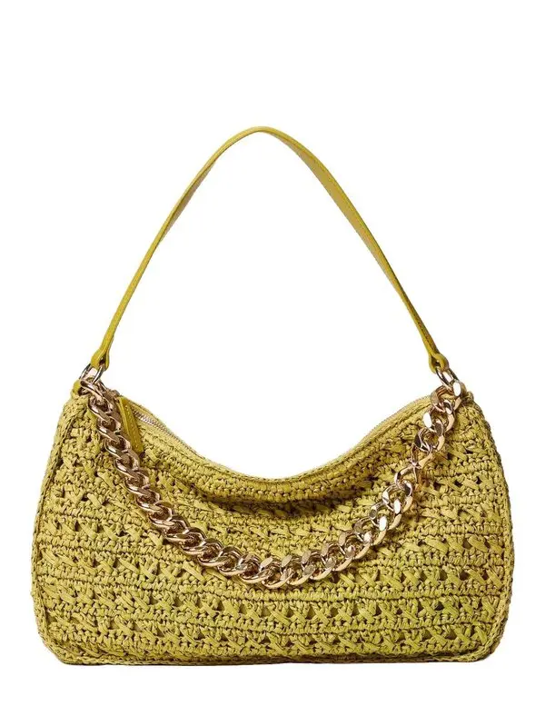 TWINSET Chain-detail Shoulder Bag - Yellow