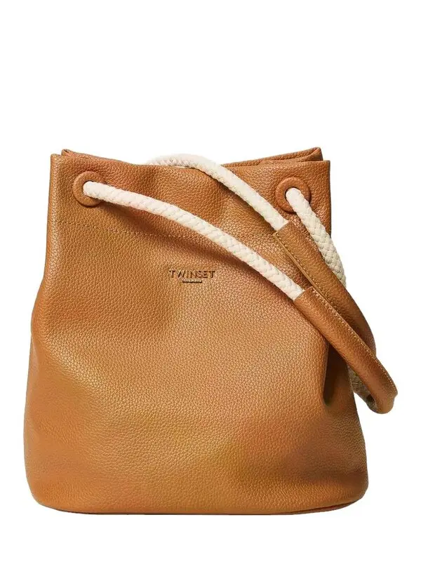 TWINSET Bucket Bag With Rope Handles - Brown