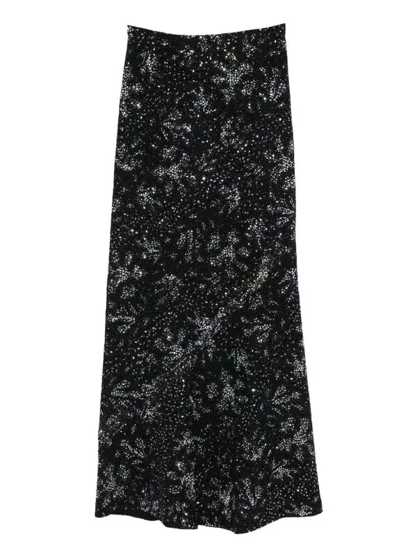 Ermanno Scervino Embellished Straight Skirt - Black