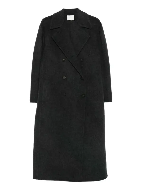 Vince Double-breasted Coat - Grey