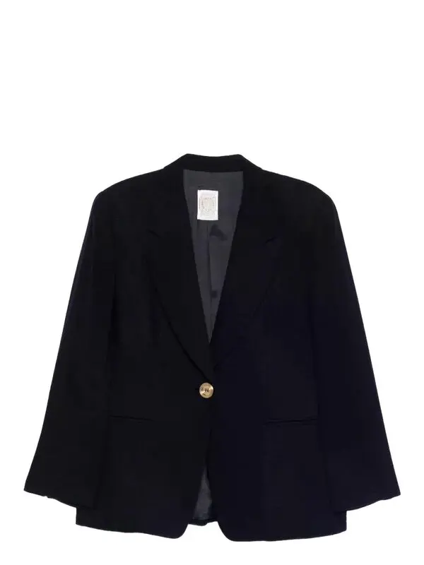Gianfranco Ferre 1980s Button-fastening Blazer - Blue