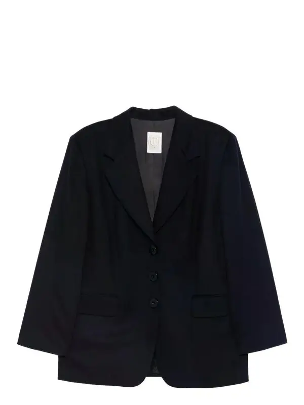 Gianfranco Ferre 1980s Button-fastening Blazer - Blue