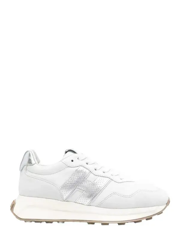 Hogan Lace-up Leather Sneakers - White