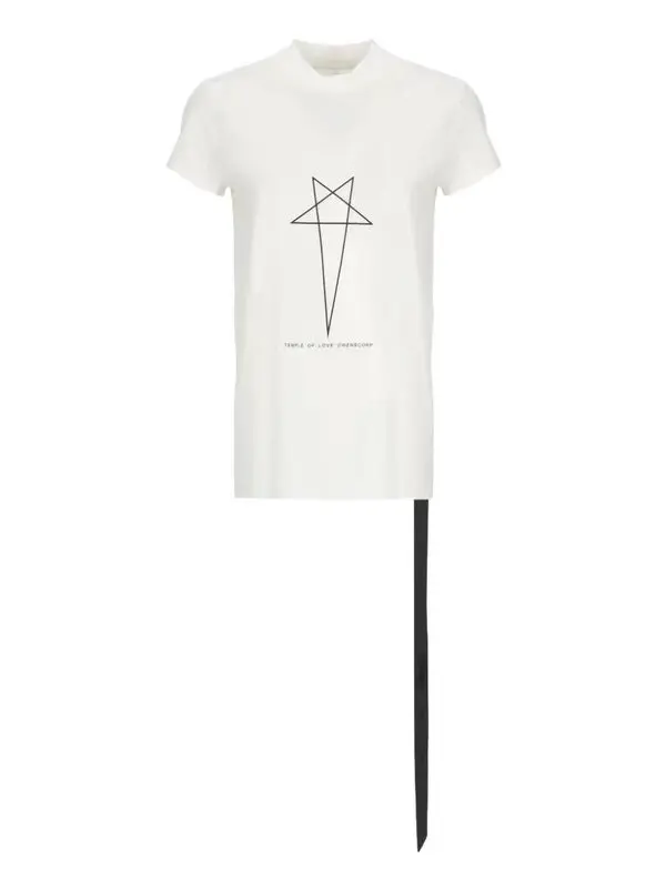 Rick Owens Small Level Graphic T-shirt - White
