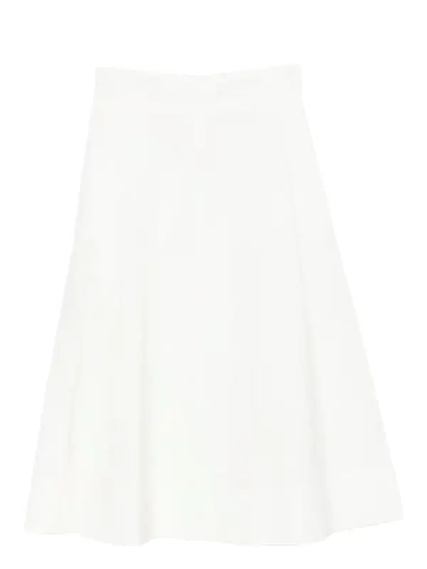 P.a.r.o.s.h A-line Midi Skirt - White